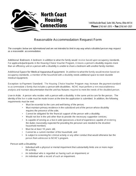 City Of Parma Ohio Reasonable Accommodation Request Form Fill Out