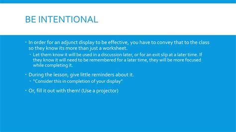 Ppt Using Adjunct Displays Powerpoint Presentation Free Download