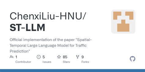 github chenxiliu hnu st llm official implementation of the paper