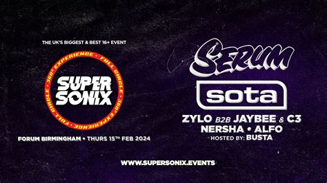 Super Sonix 16 Full Circle At Forum Birmingham Birmingham On 15th Feb