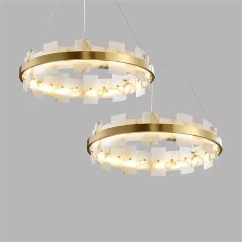 ₩1080913에서 현대 럭셔리 구리 대리석 골드 Led 샹들리에 홈 호텔 아트 램프 조명 장식 펜던트 조명 Pa0620 Dhgate