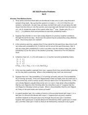 Practice Problems Set 3 Pdf ISE 3414 Practice Problems Set 3 Discrete Time Markov Chains 1