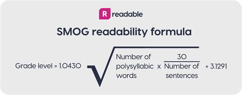 Readability And The Smog Index Readable