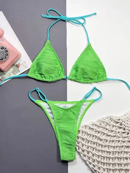 Triangle Mini Swim Wear Women Micro Thong Bikini Push Up Beachwear
