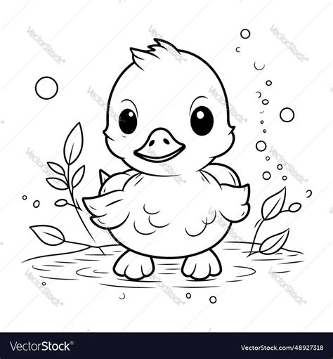 Cartoon Outline Duck Pictures Infoupdate Org