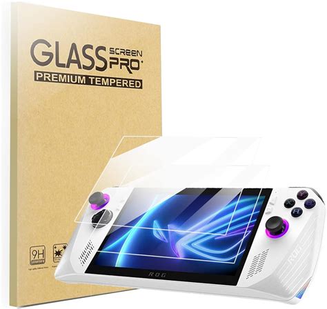 Compatible For Rog Ally Screen Protector 2 Pack 9h Tempered Glass