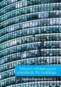 Telecom Infrastructure Standards For Buildings Building Infrastructure Guideline V 5