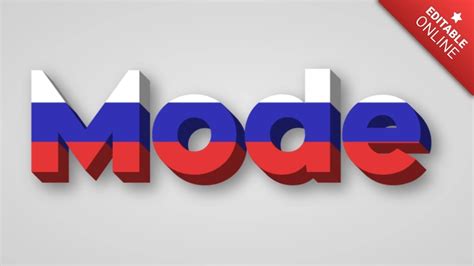 Mode Text Effect Generator