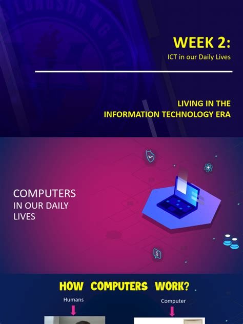 Week 2 Ict In Our Daily Lives Pdf Operating System Computer