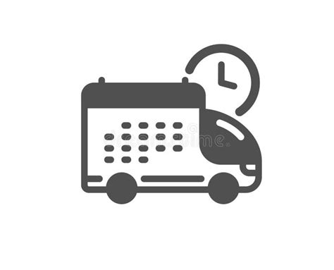 Delivery Schedule Icon Logistics Calendar Sign Vector Stock Vector