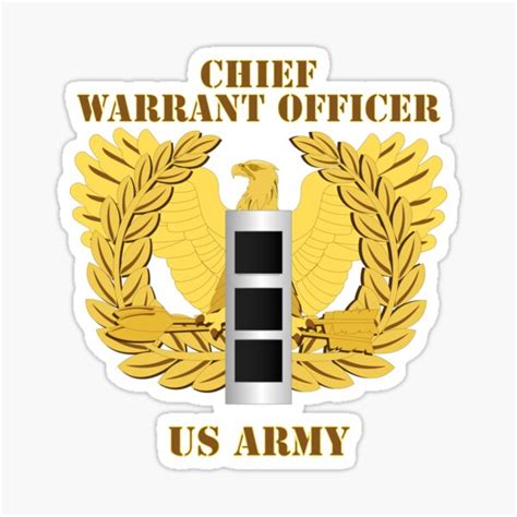 Army Emblem Warrant Officer Cw3 2 Sticker For Sale By