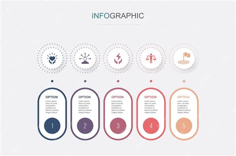 Premium Vector Csr Responsibility Sustainability Ethics Goal Icons Infographic Design Template