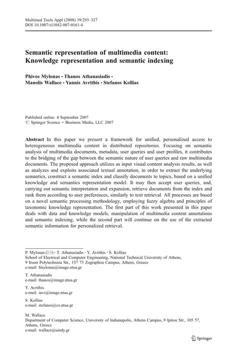 pdf semantic representation of multimedia content knowledge