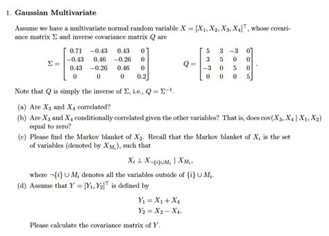 Title Gaussian Multivariate Exploring Correlation And Covariance