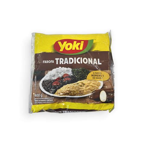 Seasoned Cassava Flour Farofa Tradicional Yoki 400g Mistura Latin