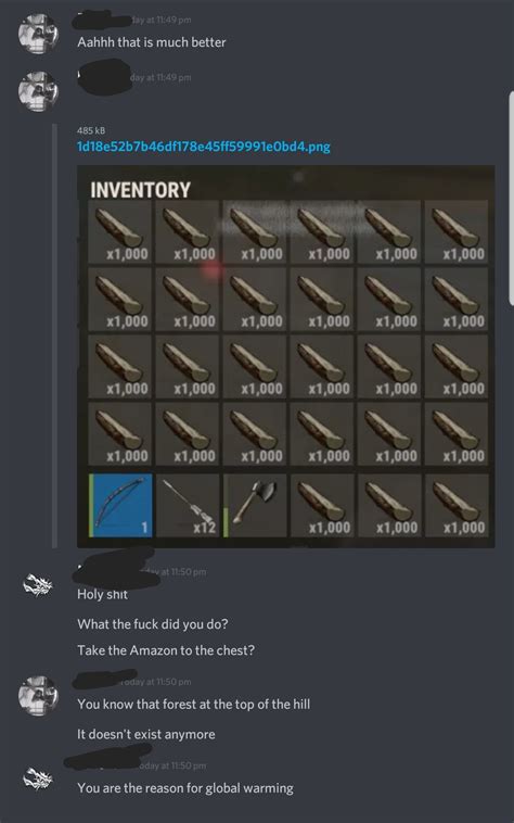 Recently I Got My Friend Into Rust I Log Off For 20 Minutes To Get This Message In Discord