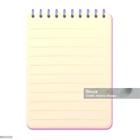 일기 흰색 배경에 격리된 만화 스타일의 상위 보기로 된 메모장 책갈피와 나선형 일일 플래너로 예약하십시오 벡터 그림 가까운에 대한 스톡 벡터 아트 및 기타 이미지 Istock