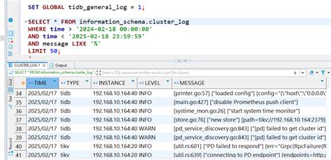 Tidb Audit Log Tracking Database Activities