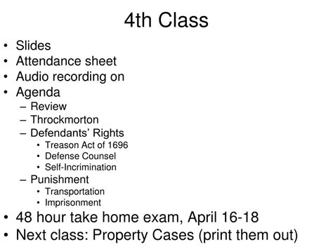 Ppt 4th Class Powerpoint Presentation Free Download Id1090924