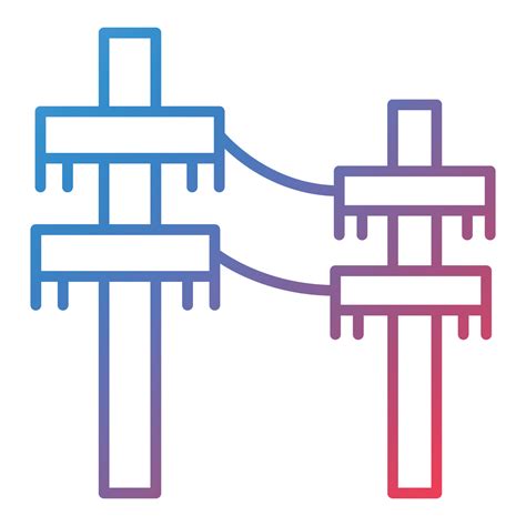 Electric Pole Line Gradient Icon 18717510 Vector Art At Vecteezy