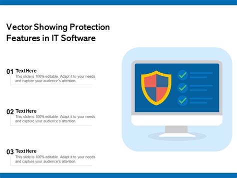 Vector Showing Protection Features In IT Software Ppt PowerPoint ...