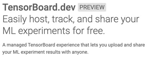 tensorboard dev a ml experiment sharing platform by roshan medium