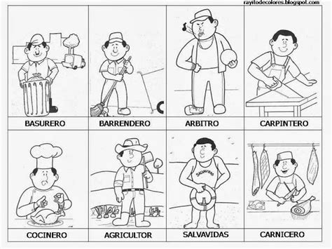 Dibujos De Diferentes Trabajos Para Colorear Image To U