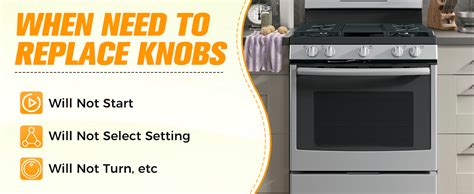 Mootvgoo 5 Pack Upgraded Wb03x24818 Ge Stove Knobs Replacements Stainless Steel Colored Range