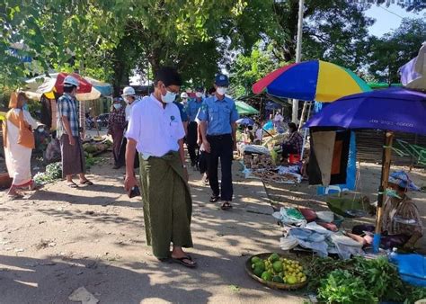 အင်္ဂပူ၌ မြို့မဈေးနယ် နိမိတ်အတွင်းရှိဈေးများ၊ လမ်းဘေးဈေးဆိုင်၊ အိမ်ဆိုင