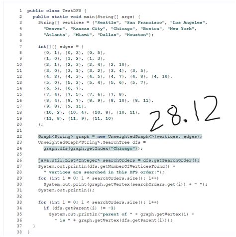 Solved Listing 282 Testgraphjava 1 Public Class Testgraph