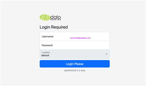 Install FreeRADIUS And Daloradius On Ubuntu ComputingForGeeks