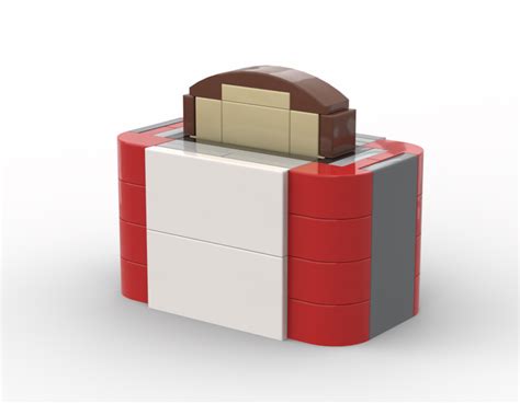 Lego Moc Mini Toaster With Bread Version1 By Cassieliu Rebrickable Build With Lego