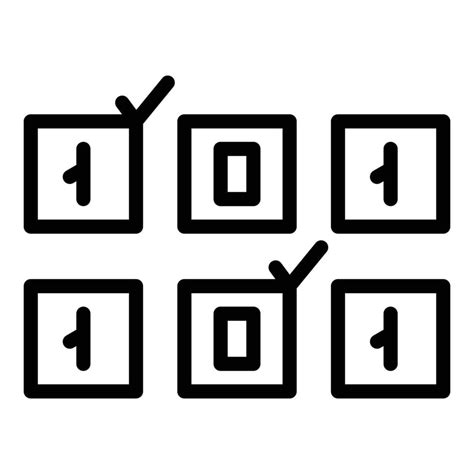 Cipher Code Icon Outline Style 15901643 Vector Art At Vecteezy