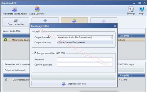 Transfer Any Confidential Data Via Audio File Using Deepsound