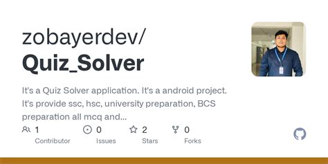 Github Zobayerdevquizsolver Its A Quiz Solver Application Its A Android Project Its