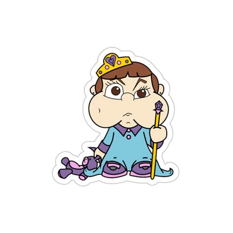 Princess Cheeks Die Cut Sticker Etsy