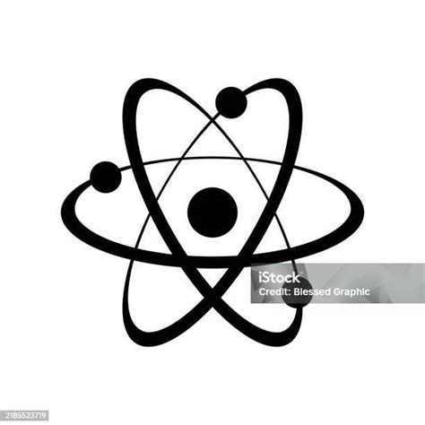 Particle Of An Atom Atom Structure Science Sign Atom Vector Model Stock Illustration Download