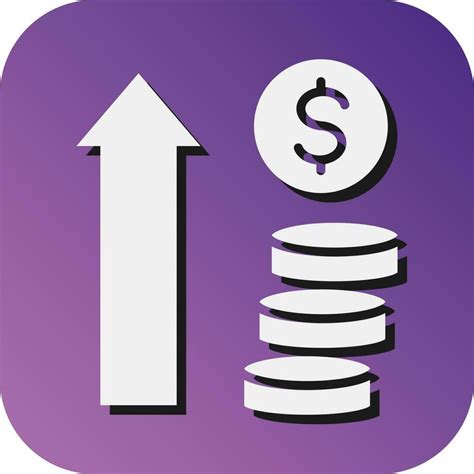 Profit Vector Glyph Gradient Background Icon For Personal And