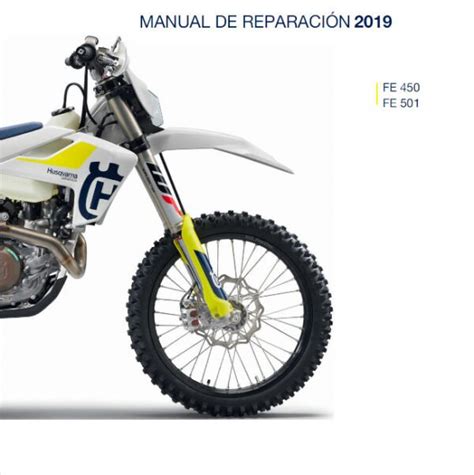 2019 Husqvarna Fe 450 500 Manual De Reparacion Spanish Language