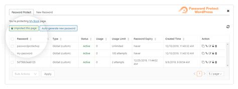 Screenshots Password Protect Wordpress Pro
