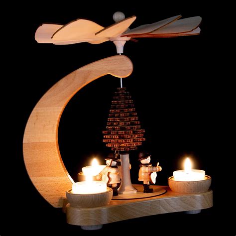 1-Tier Pyramid - Musicians with Layered Tree (25 cm/9.8in) by Lenk & Sohn