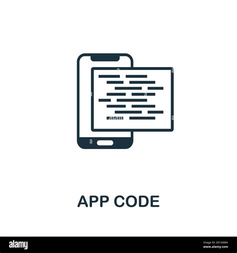 App Code Icon Simple Element From App Development Collection Filled