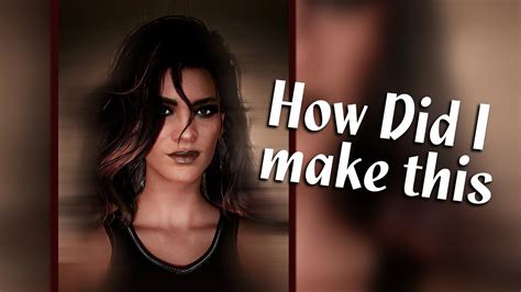 How Did I Make This Gorgeous Portrait Of Panam Palmer With Her New Cute Hair Youtube