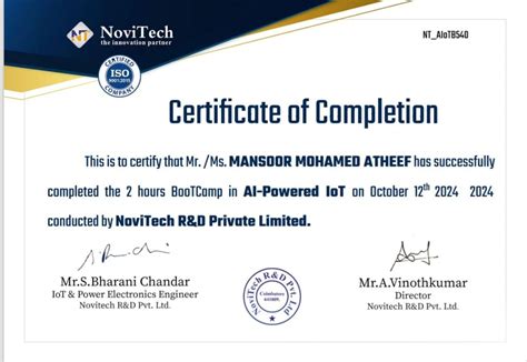 Mohamed Atheef On Linkedin Iot Artificialintelligence