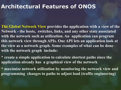 Open Network Operating System Onos Pptx