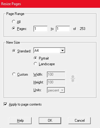 Resize Pages