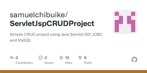 Github Samuelchibuikeservletjspcrudproject Simple Crud Project