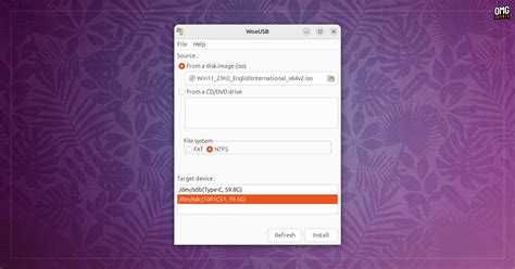 Create A Bootable Windows Usb On Ubuntu With Woeusb Omg Ubuntu