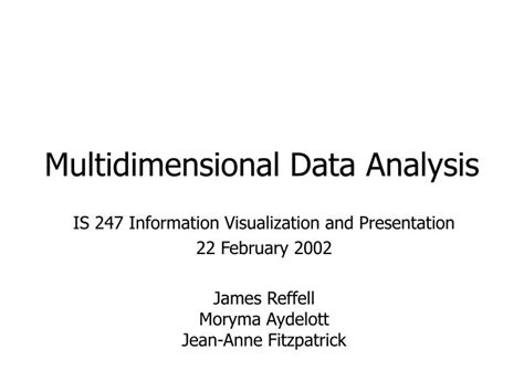 Ppt Multidimensional Data Analysis Powerpoint Presentation Free