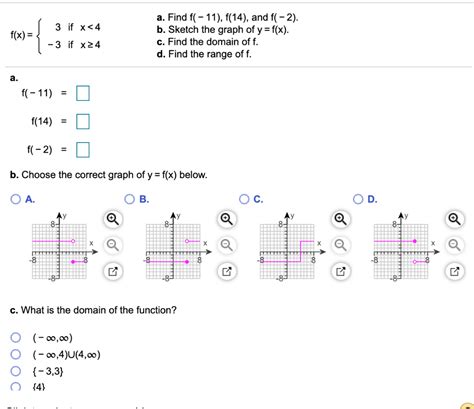 solved a find f 11 f 14 and f 2 b sketch the graph